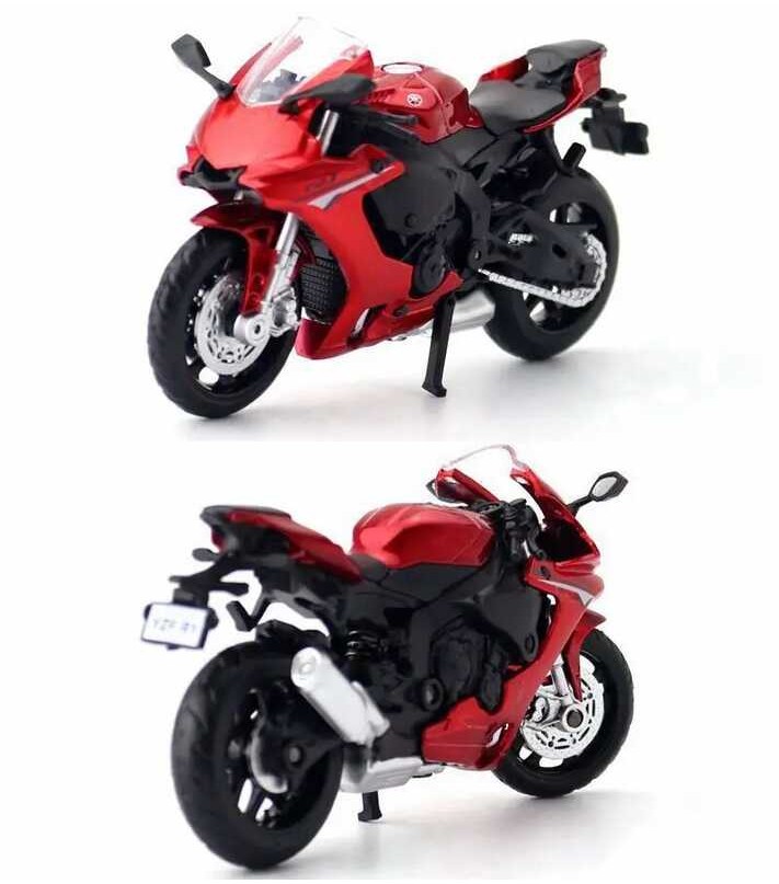 Die ★ Liga Cast Motorcycle Model Toy, 1:18, Yamaha Yzf-R1, Toy Vehicle ...