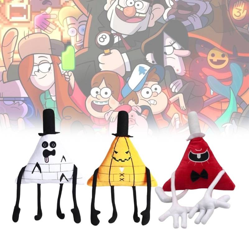 Gravity Falls Adorable Triangle Plush Toy Featuring Bill Character ...