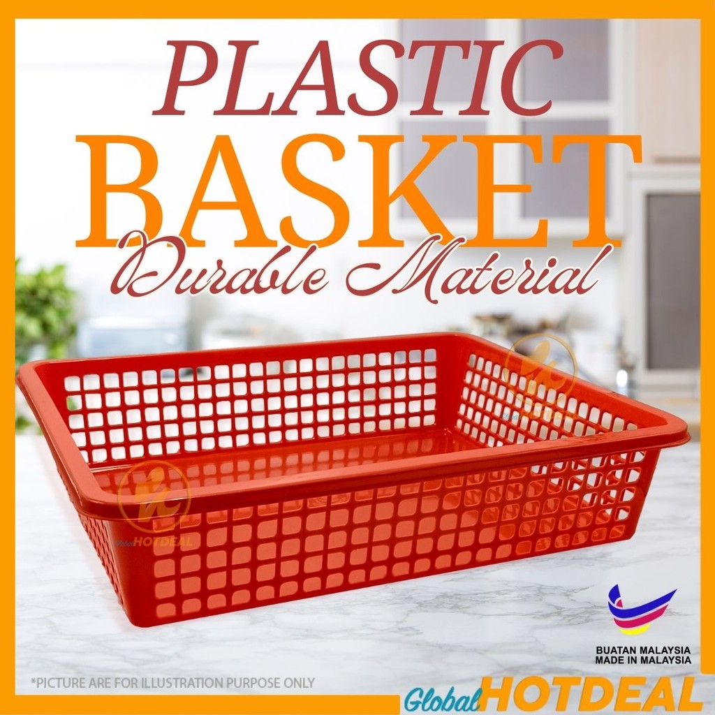 Rectangular Plastic Tray Plastic Storage Baskets Home Organizing Basket ...