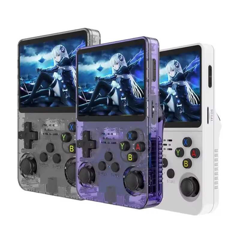 Retro Handheld R36s Game Console Ux System 3.5 Inch IPS Screen R35s Pro ...