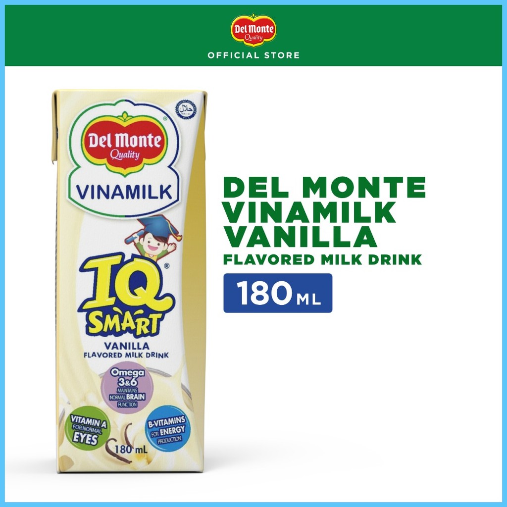 DEL MONTE VINAMILK IQ SMART® Vanilla Flavored Milk Drink with OMEGA 3 ...