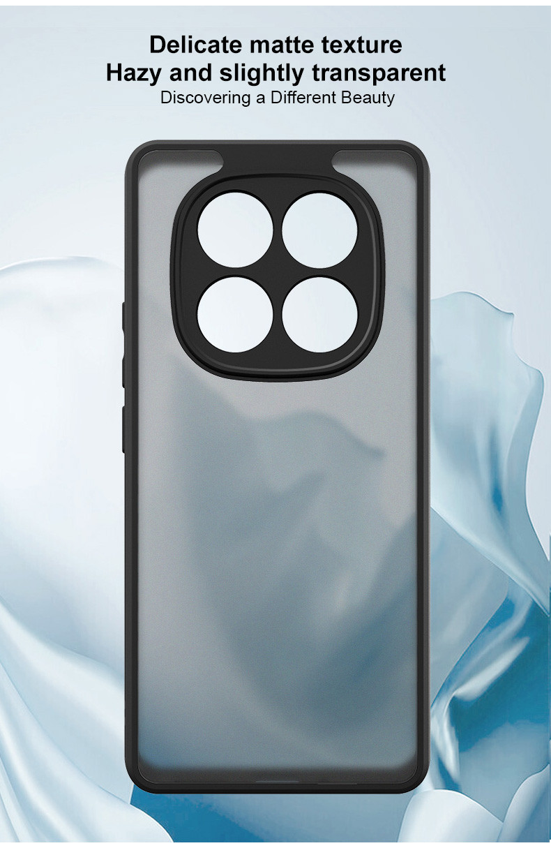 Redmi Note 14 Pro 5G Case IMAK UX-9B Hard Back + Soft Border Frame Cover for Xiaomi Redmi Note ...