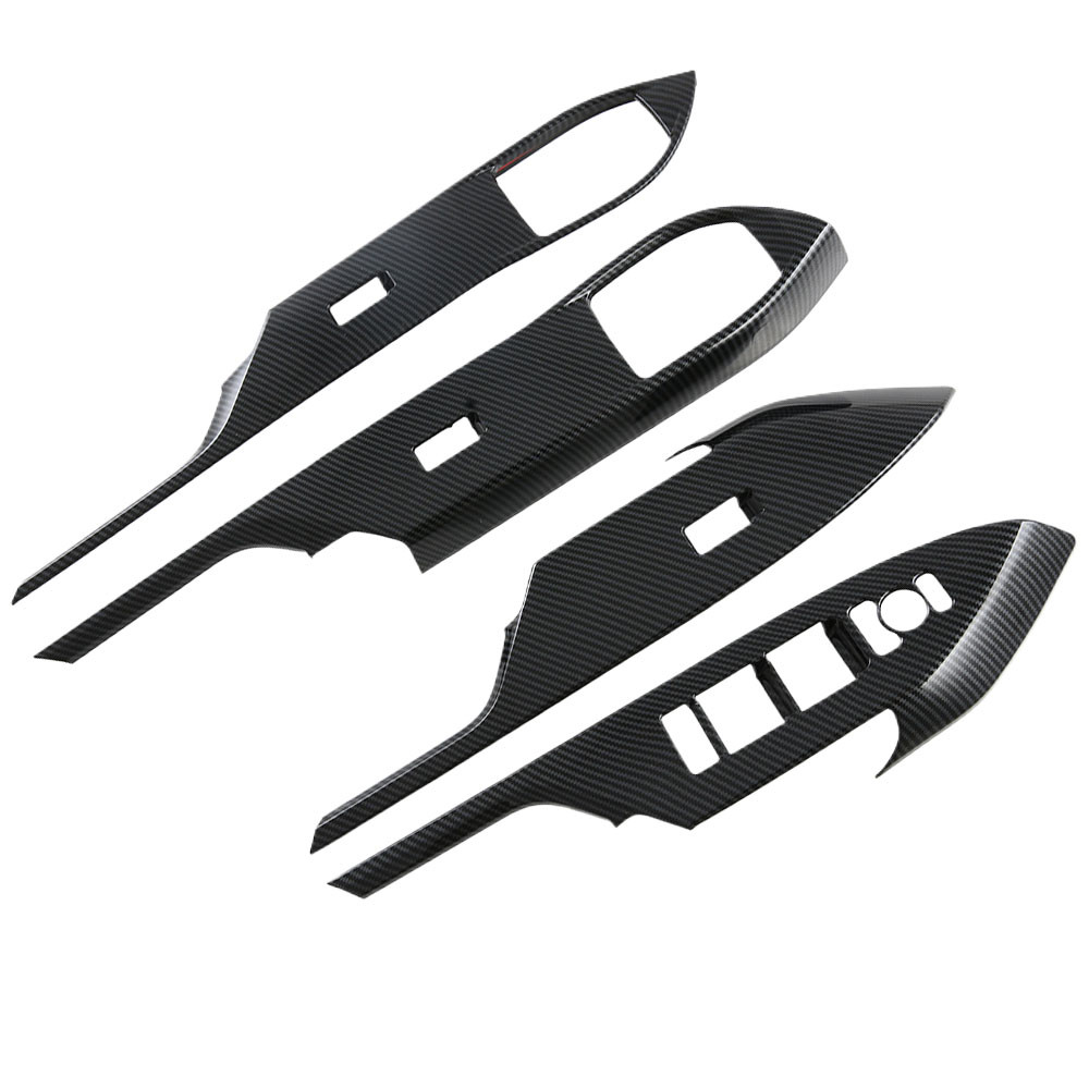 LHD Model Carbon Fiber Car Inner Gear Panel Cover Sticker for Toyota ...