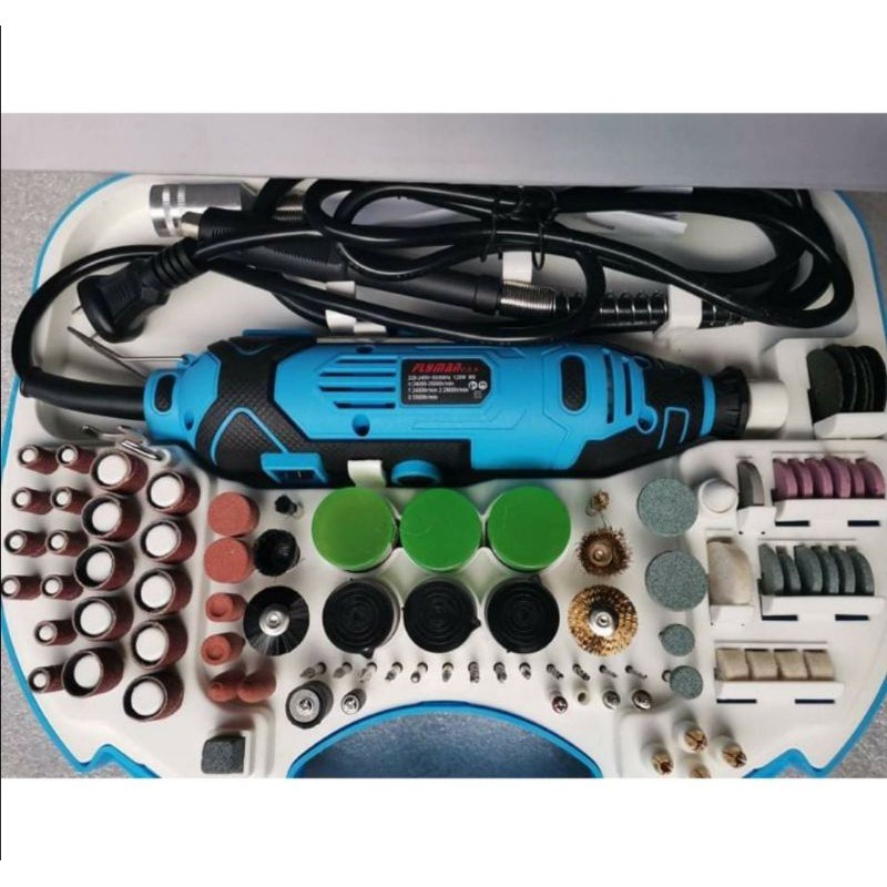 ORIGINAL FLYMAN USA 300 PCS MINI GRINDER PORTING TOOLS SET (ROTARY KIT ...