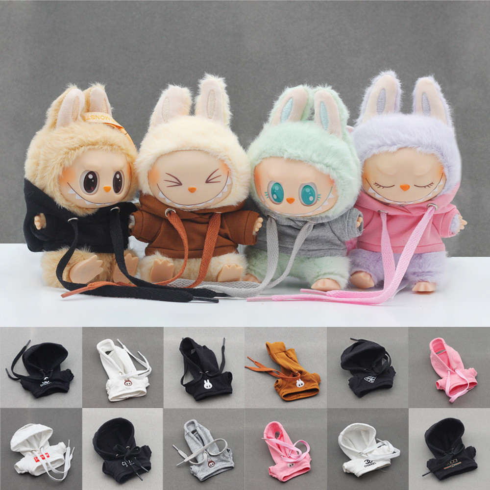 【Clothes Only】Labubu hooded sweater/17CM labubu clothes, suitable for ...