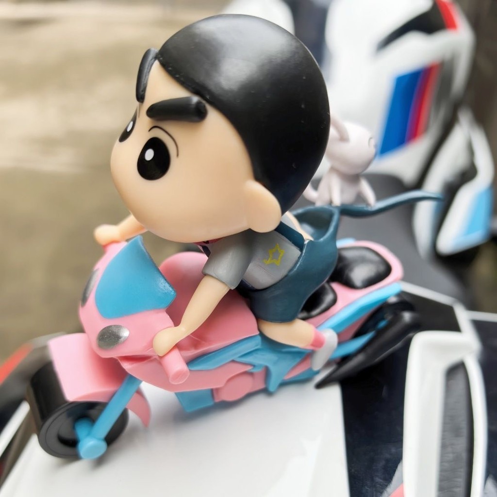 Anime Crayon Shin-chan Figuras Toys Shin-chan Doll Movable Tire Action ...