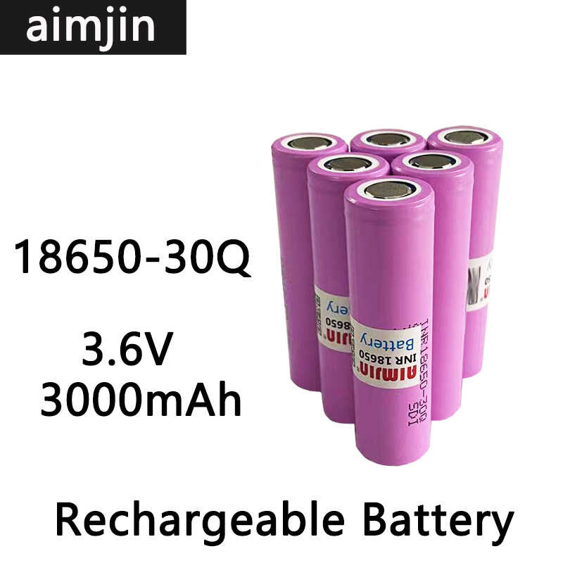 18650-30Q 4c7d 3.6V Battery Pack 3000mAh Para sa Rechargeable Li-ion ...