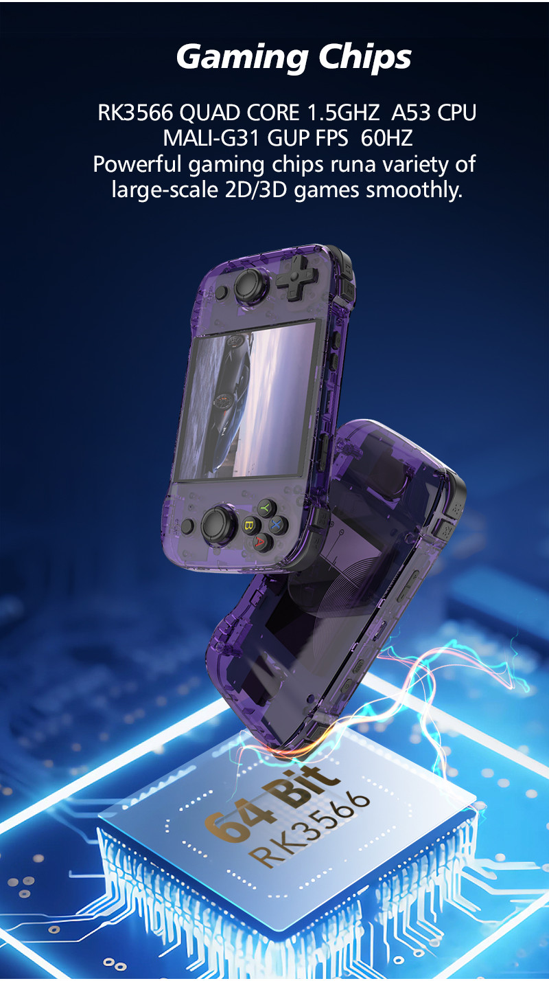 GameCove R46S Retro Handheld Video Game Console Linux System | Shopee ...