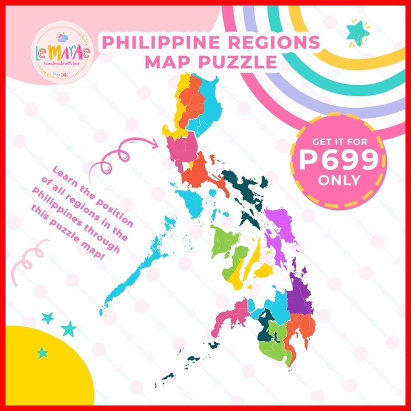 Laminated Puzzle PHILIPPINES MAP NCR MAP Metro Manila Puzzle | Shopee ...