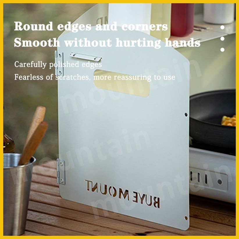 ☪ ۞ ♨ Foldable Gas Stove Windshield Camping Cooking BBQ Cookware Burner ...