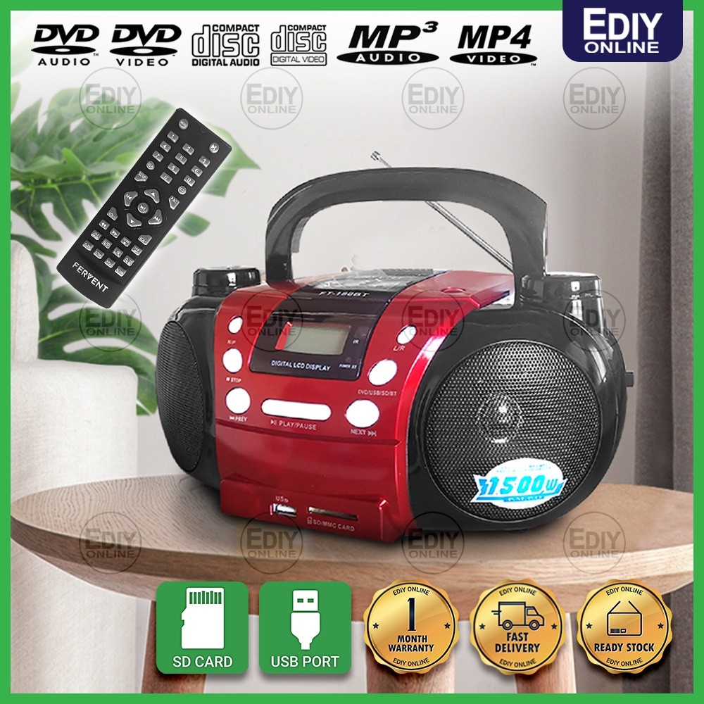 in stock PORTABLE DVD MP4 USB SD CD SVCD MP3 PLAYER SPEAKER BLUETOOTH ...