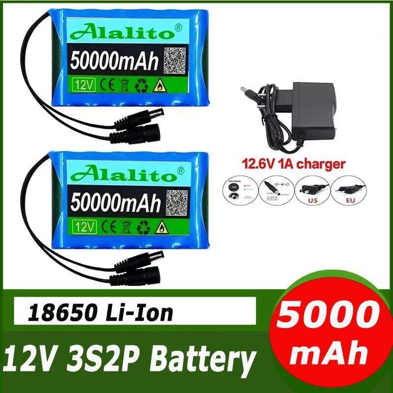 18650 3 D 3S2p 12V 50000Mah Original Lithium Ion Battery DC 12.6V 50Ah ...