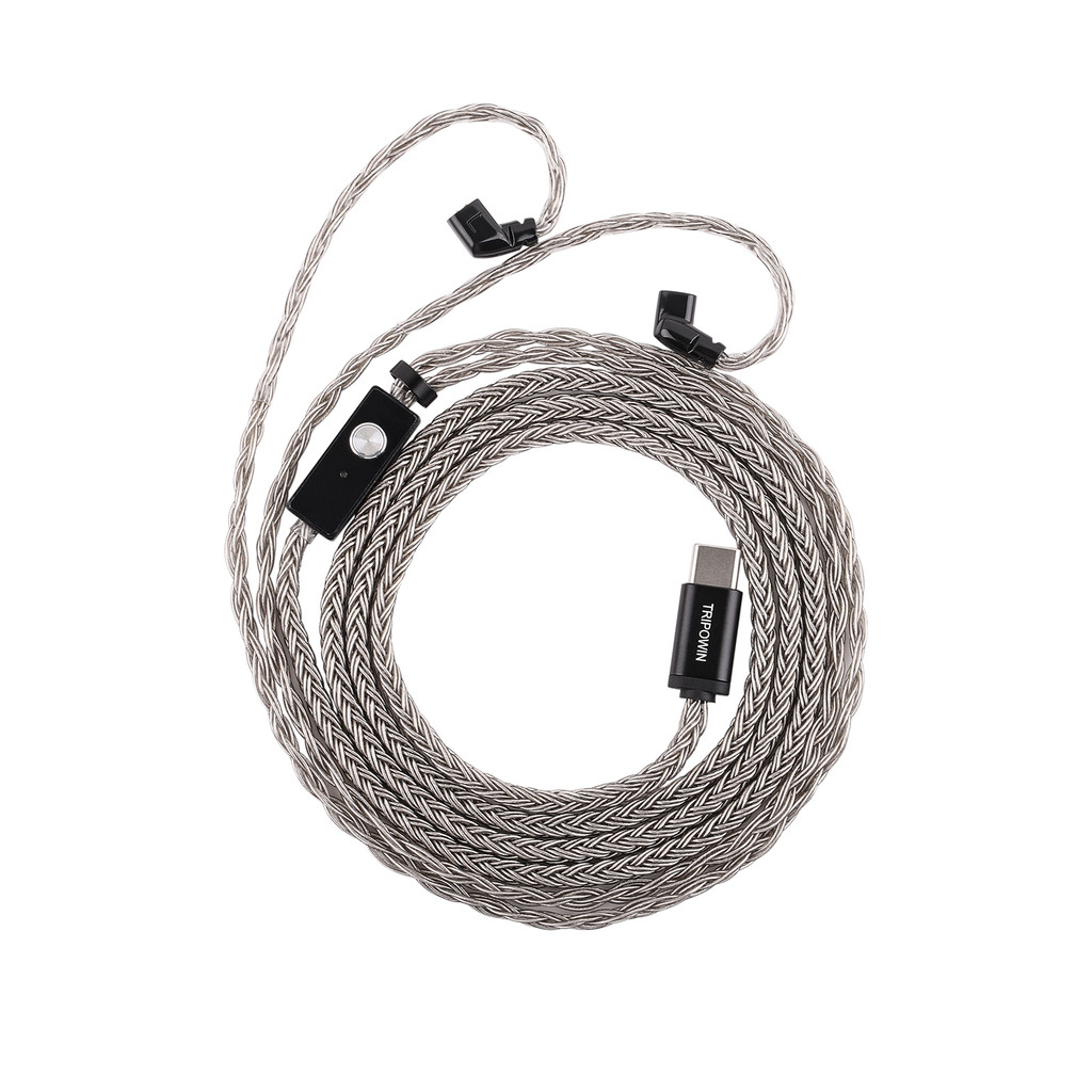 TRIPOWIN Zonie with Mic High-Fidelity 32AWG 16-Core Silver-Plated SPC ...
