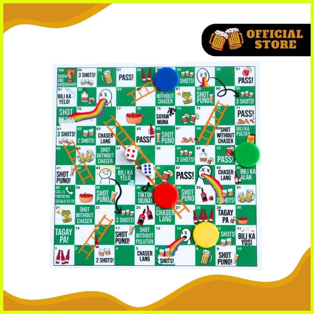 SHOT & LADDER BOARD GAME | BEST FOR INUMAN SESSION | Shopee Philippines