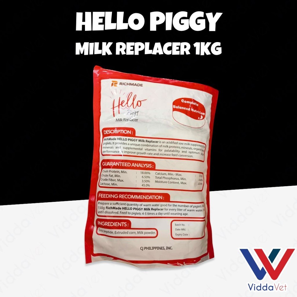 1kg Hello Piggy Milk Replacer Healthy Start for Piglets Piglet Milk ...