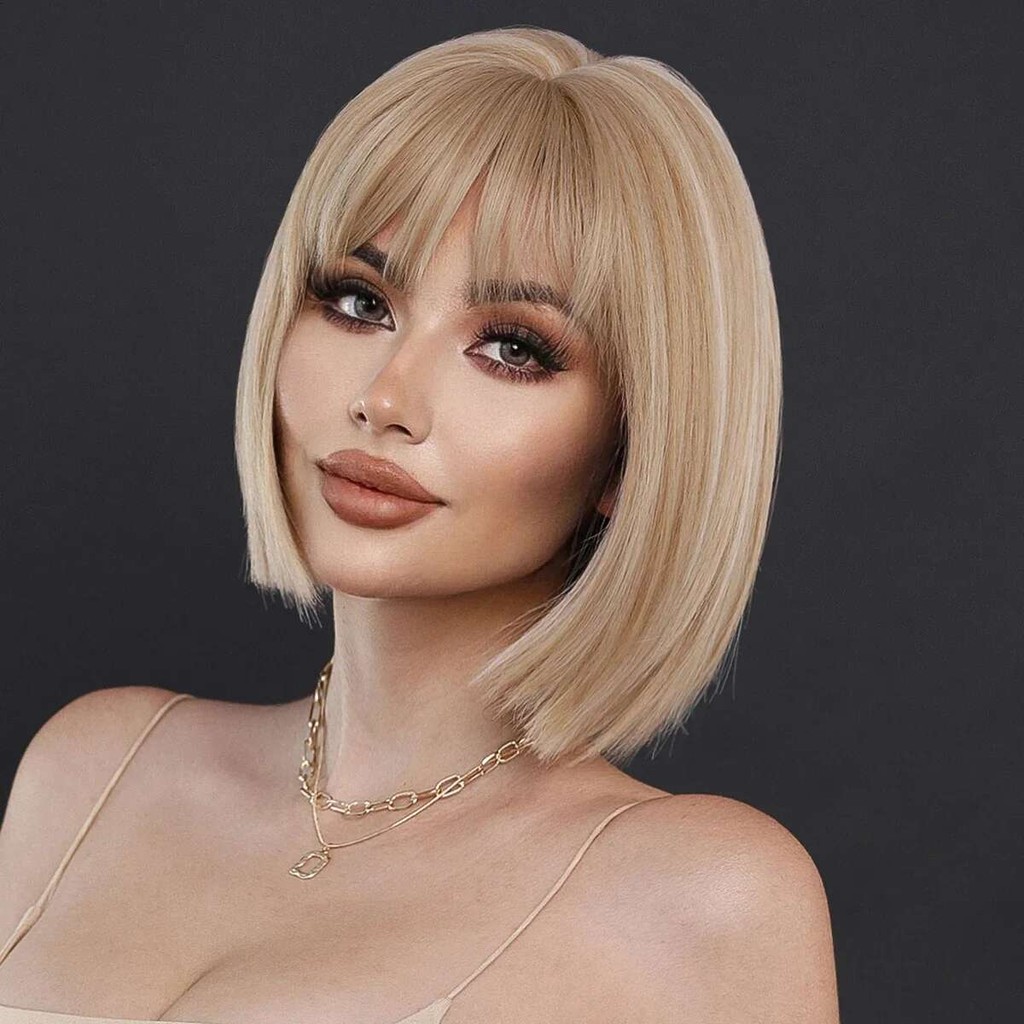 YUN PARK maikling tuwid na buhok barong wig para sa babae Cosplay Wig ...