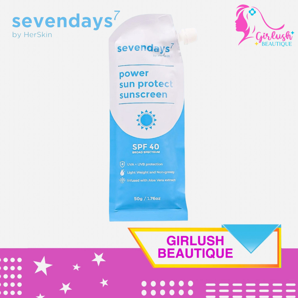 Sevendays Power Sun Protect Sunscreen 50g by HerSkin | Shopee Philippines