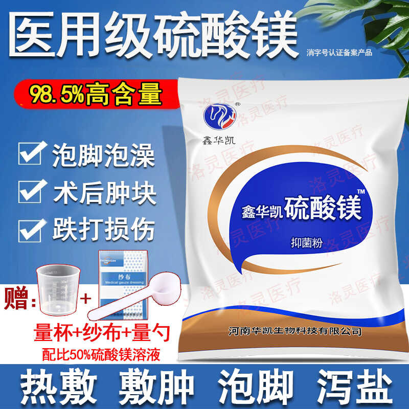 Magnesium external powder application, foot swelling, magnesium sulfate ...