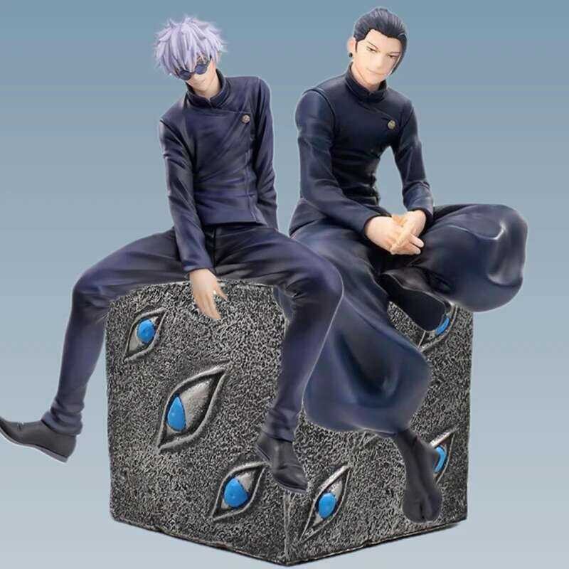Satoru Gojo Statue Jujutsu Kaisen Figure Geto Suguru Sitting Posture ...