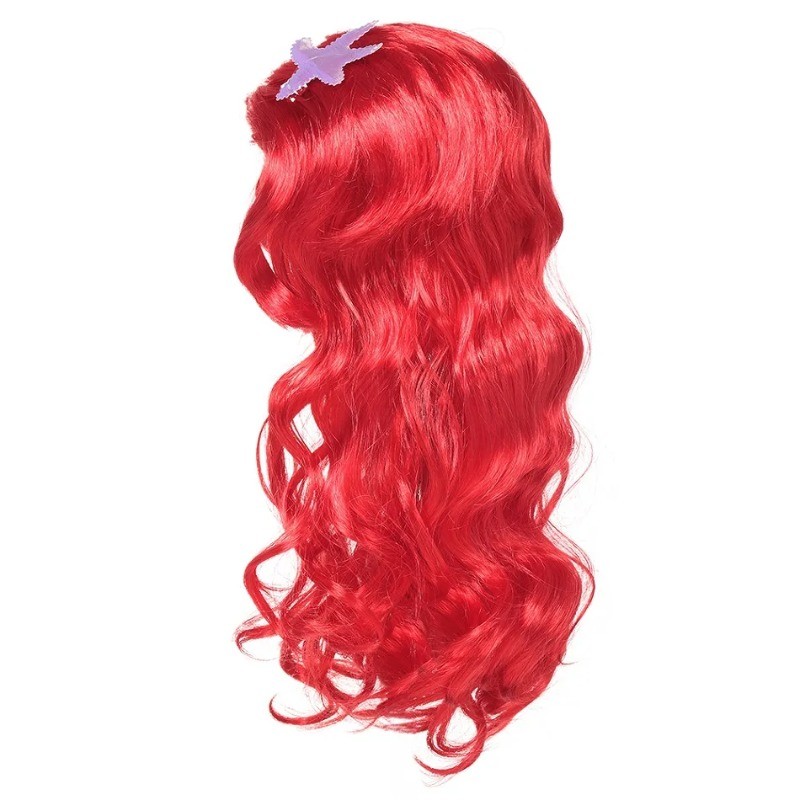 Girl Princess Cosplay Wig Children Mermaid Carnival Party Dress Up ...
