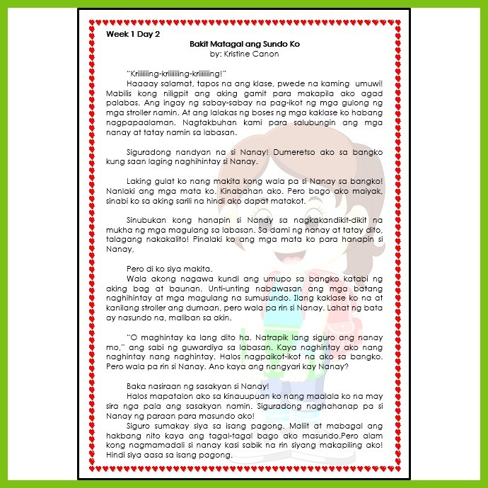 ☘️ ⇧ ☇ Mga Kuwentong Pambata ️ Pagbasa sa Filipino Book 1-3 (100 pages ...