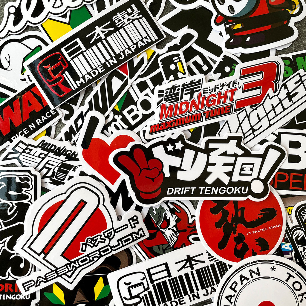 40PCS Mixed JDM Motorcycle Car Stickers Styling Decal | Shopee Philippines