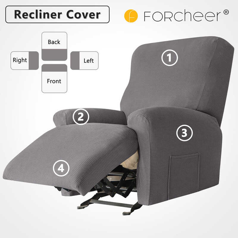 Recer 1-Seater Sofa Water Stretch 1 Set Jacquard Armchair Couch ...