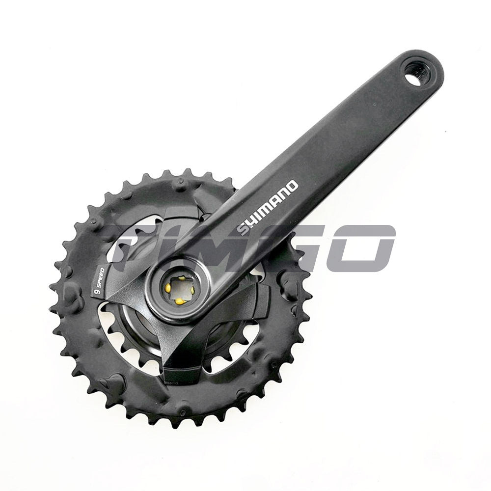 Shimano FC-MT101 2×9 Speed MTB Bike Bicycle Crankset Square Taper 36 ...