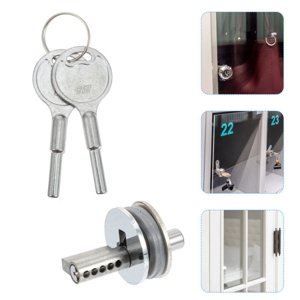 【Good】Display case Sliding Glass Door Lock with Keys Counter jewelry ...