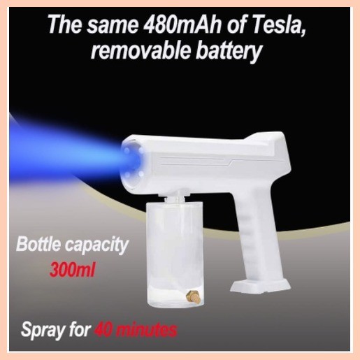 ஐ Disinfectant Spray Gun 300ML Machine Gun Disinfection Atomizer Nano ...