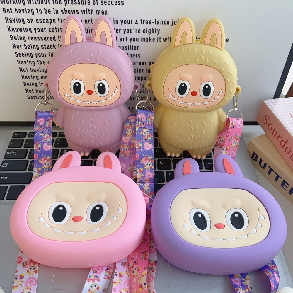 Kawaii Children Outing Wallet - For Kids Present - Silicone Crossbody ...