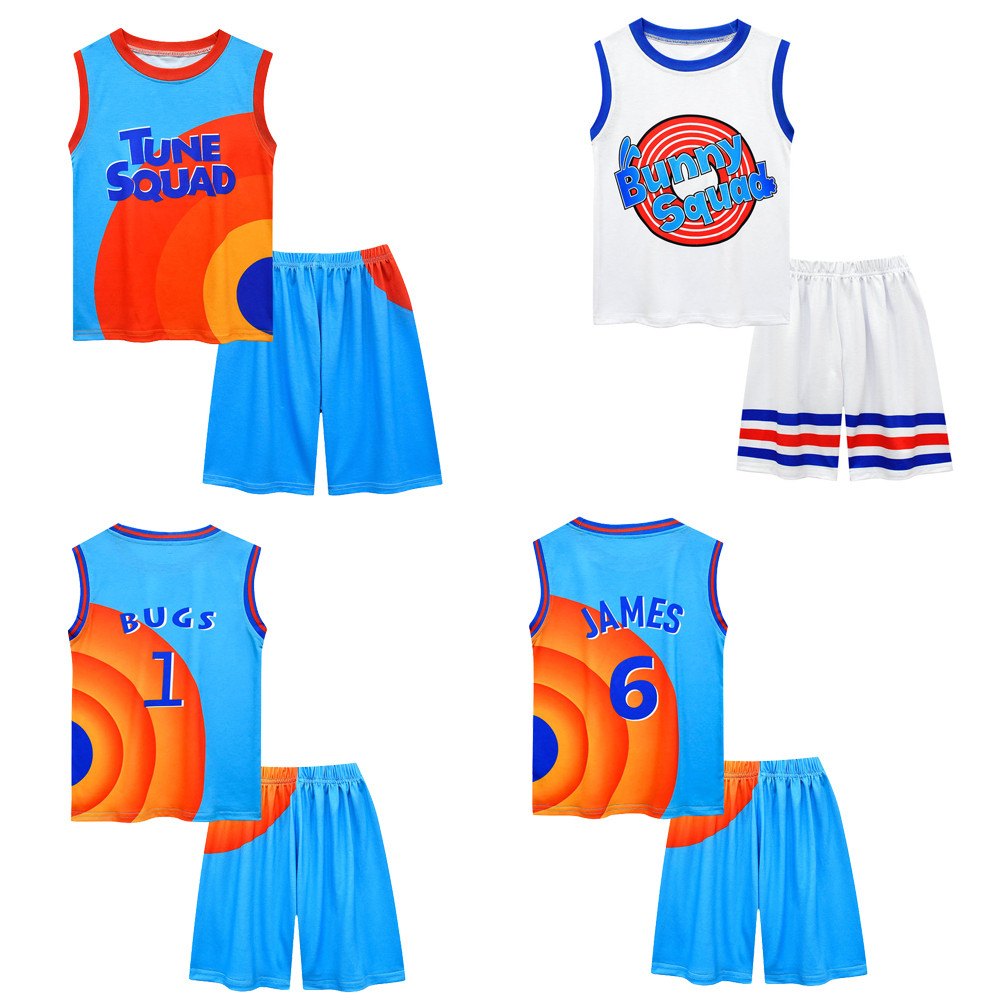 Girls ♡ Boys Space Jam 2 Jersey Clothes Tune Squad Basketball Cosplay ...