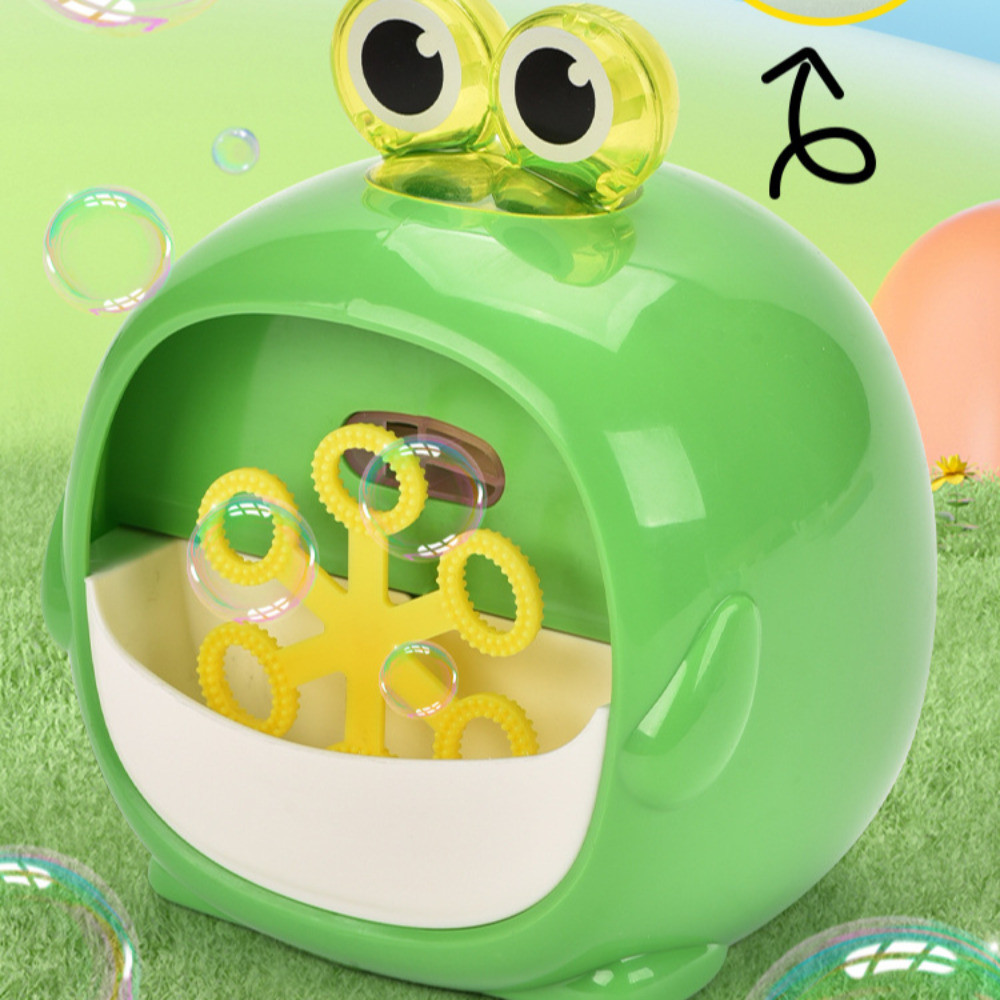 Funny Cartoon Frog Hin Handheld Plastic Bubble Blower Porous Soap Water ...