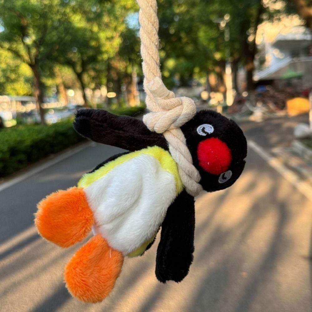 Cartoon Pingu Cute Penguin Hanging Plush Toy Doll Cartoon Bag Hanging ...