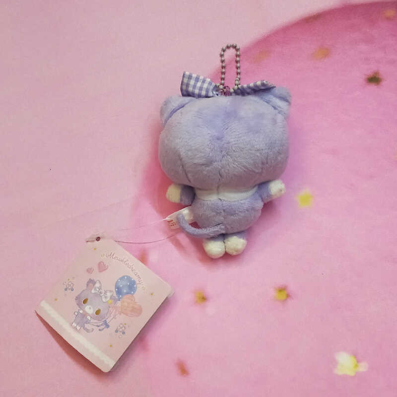 LY Mewkledreamy Purple Cat Plush Keychain Cartoon Anime Cute Kawaii ...