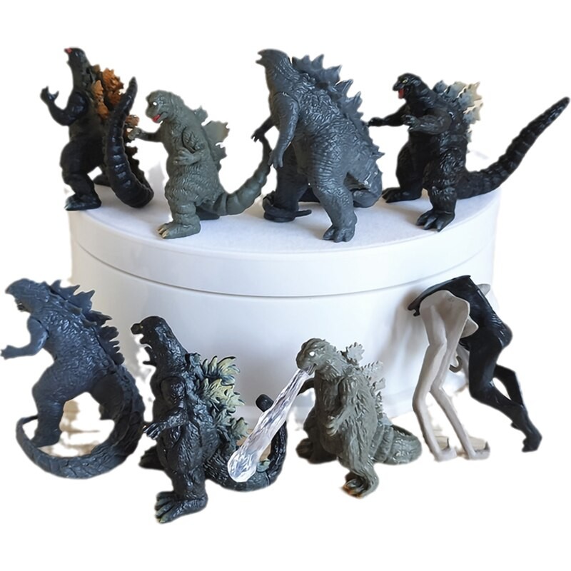 in stock 8Pcs Godzilla Vs Kong Skull Island Ghidorah Mothra Action ...
