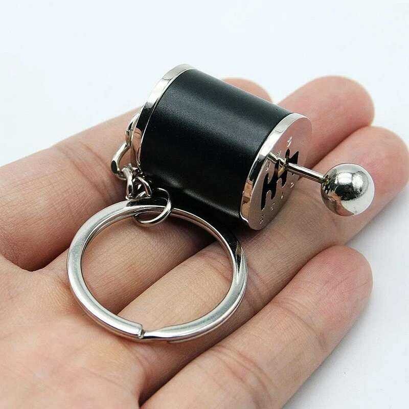 Metal Keyring Creative Car Shifter Keychain Antistress Fidget Toys For ...