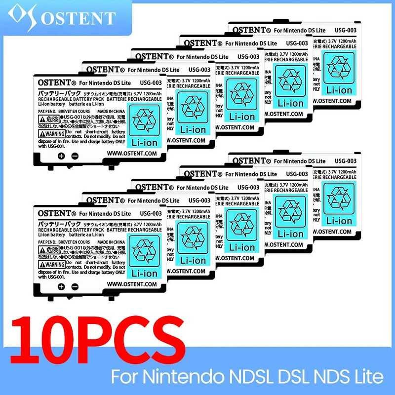 OSTENT 10PCS/Set 1000mAh/1200mAh Real Capacity 3.7V Rechargeable ...