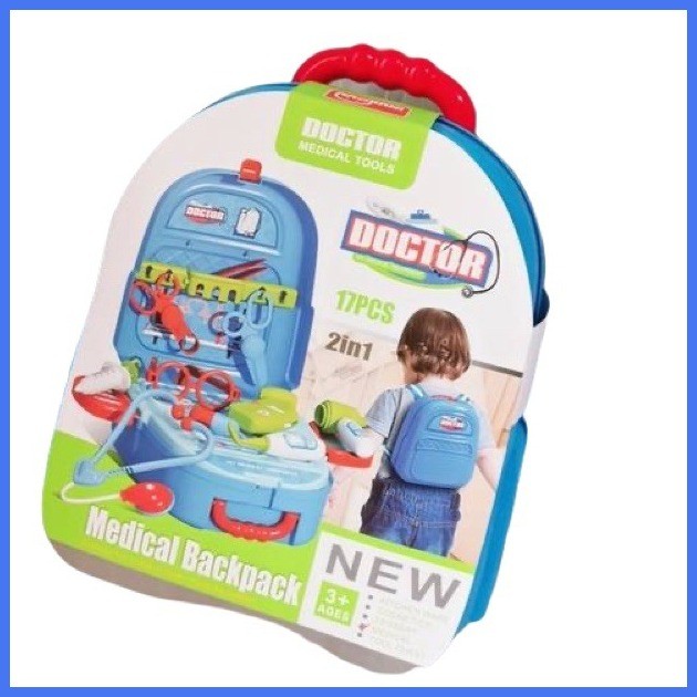 doctor setSet Toy Cute Carry Luggage Trolley Bag Suitcase Playset Toy ...