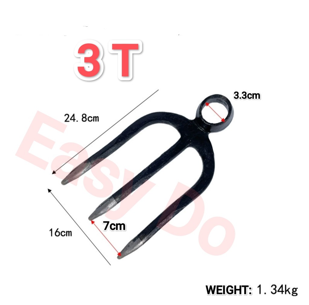 MATA Fork Hoe Three Eyes / Fork Hoe Four Eyes Hoe / Iron Claw Soil ...