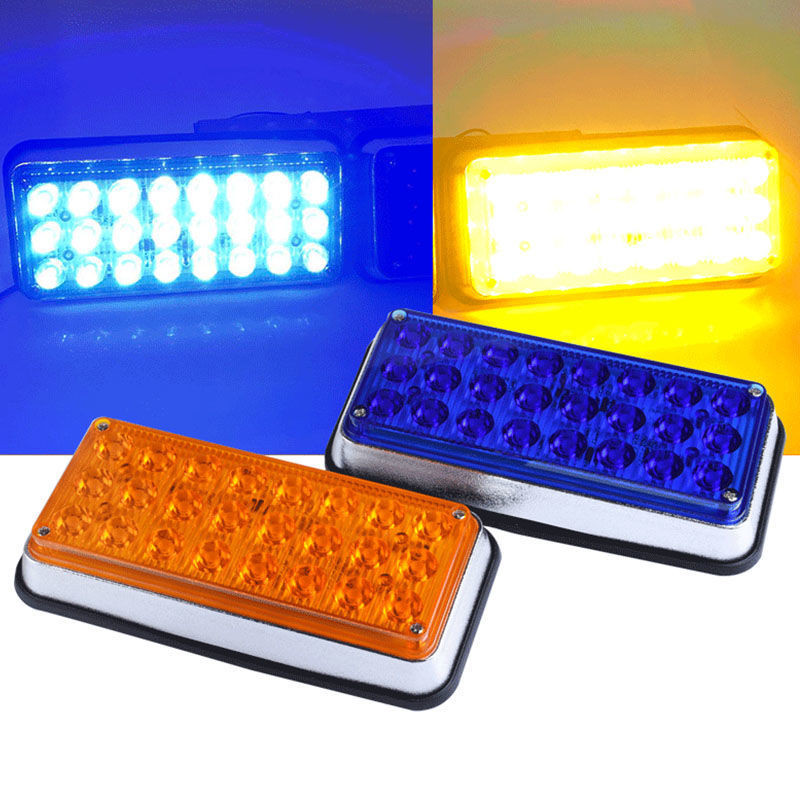 Red Blue LED Police Lights 12V 24V Ambulance Flashing Lights Car Police ...
