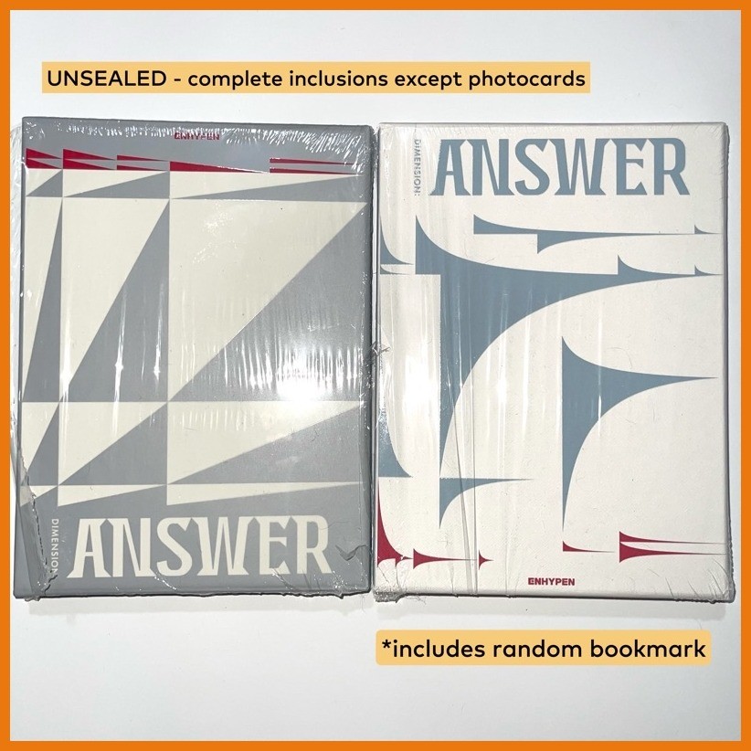 [ONHAND | UNSEALED] ENHYPEN DIMENSION : ANSWER ALBUM | Shopee Philippines