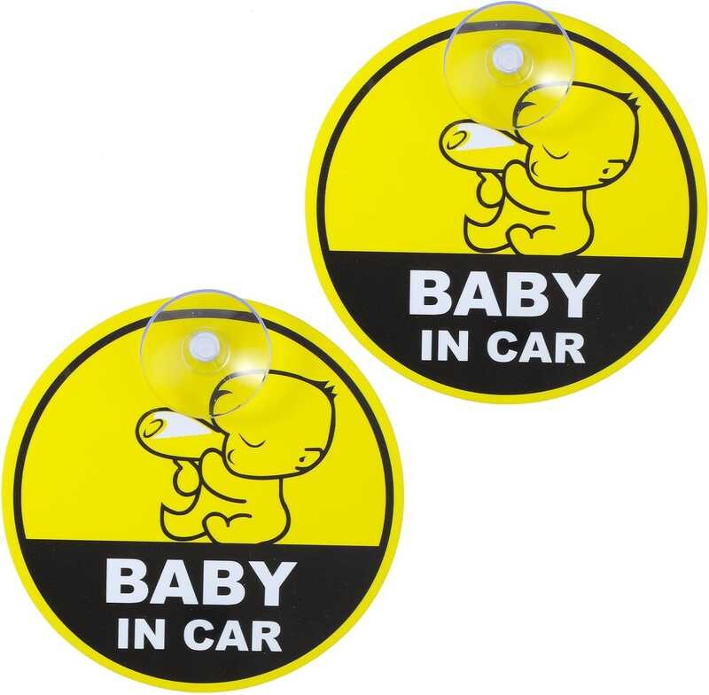 GEEHUA in Warning Signs, 2 PCS 5"x5" Safety Sign with Suction Cup on ...