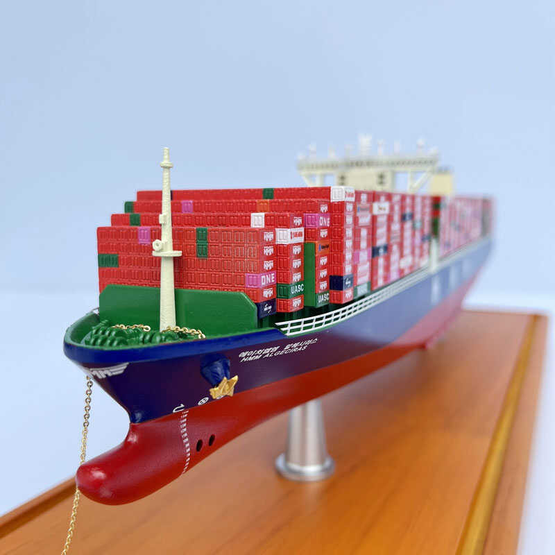 Ornaments HMM Container Freight Finished Alloy Ship Collection Gift ...