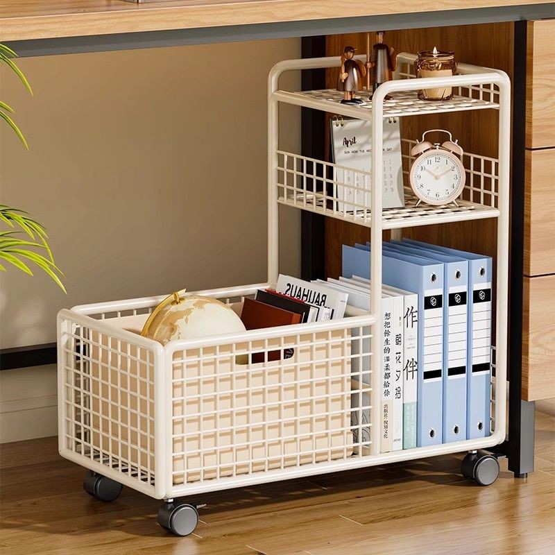 Under-desk Storage Rack, Desk Next To Bookshelf, File Storage Cabinet ...