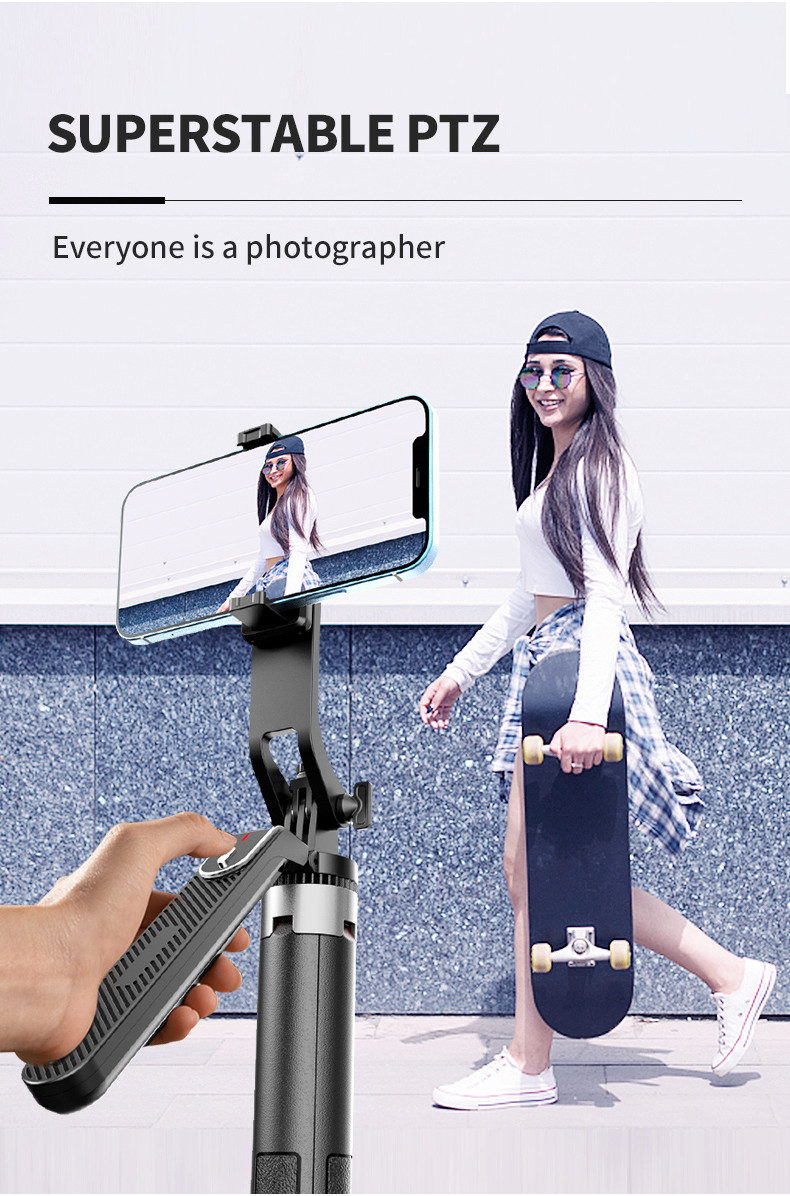 P185 gimbal 1800mm Wireless Selfie Stick Tripod Stand Foldable Monopod ...