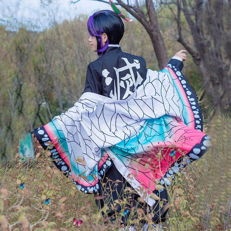 Anime Demon Slayer Cosplay Costume Kimetsu No Yaiba Kochou Shinobu ...