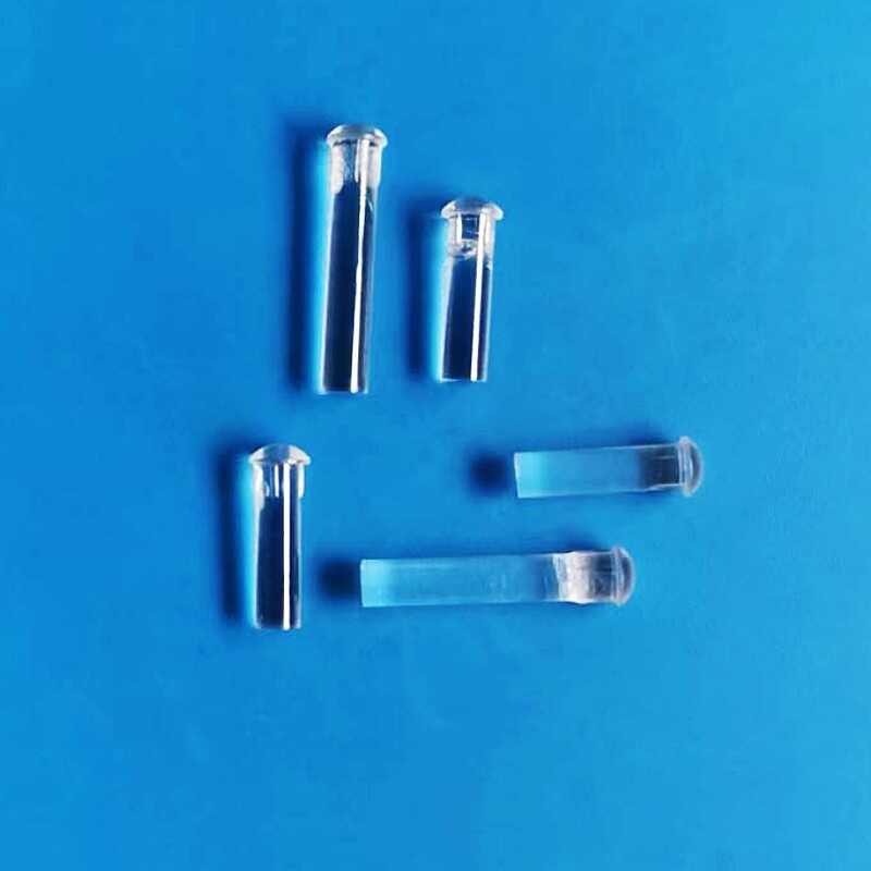 4mm diameter transparent light guide rod mushroom head with card marks ...