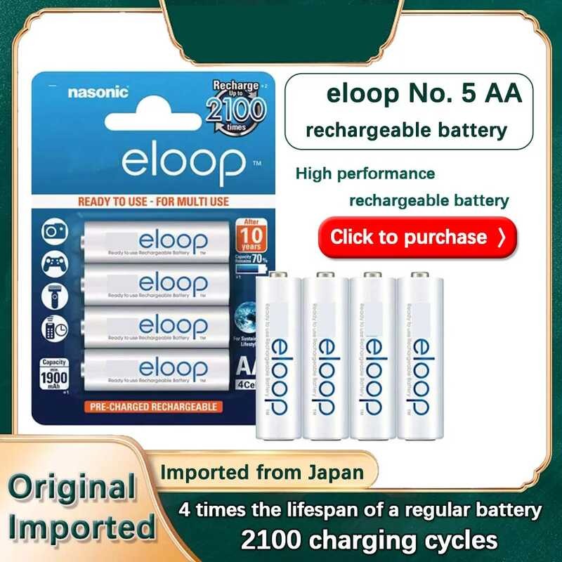 Original Battery Pro 1.2V AA 2100Mah Ni-Mh Camera Flashlight Toy Pre ...