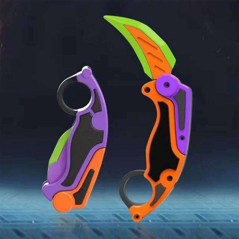 8Ae 3D Printed Gravity Claw Knife Fidget Plastic Folding Butterflyknife ...